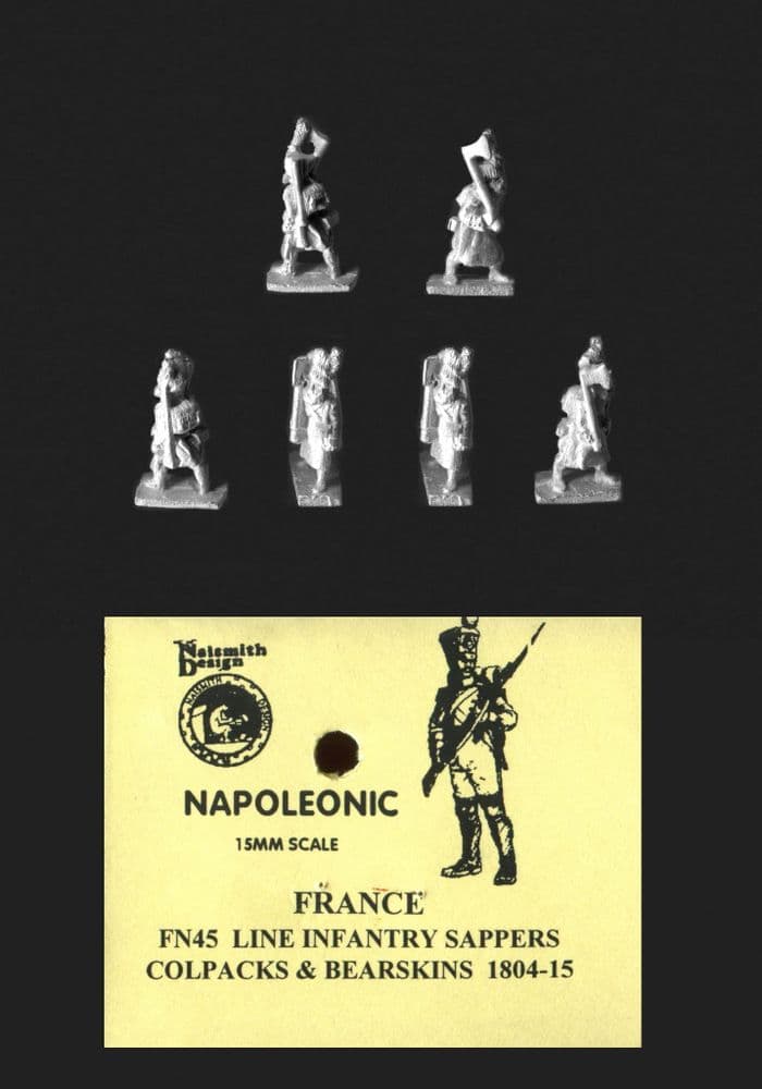 Naismith Design 15mm Napoleonic French FN45 Sappers in Bearskins ...