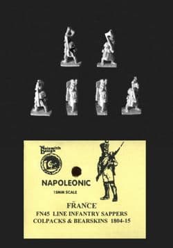 Naismith Design 15mm Napoleonic French FN45 Sappers in Bearskins ...