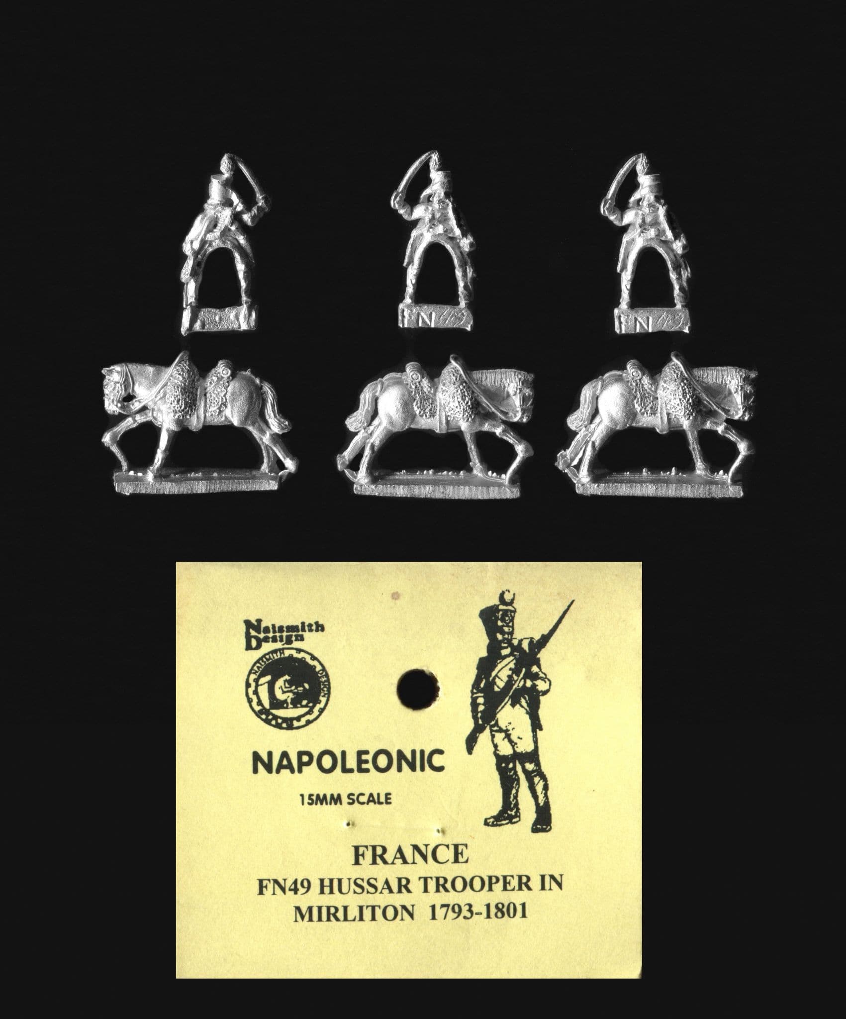 Naismith Design 15mm Napoleonic French FN49 Hussar Troopers in Mirliton ...