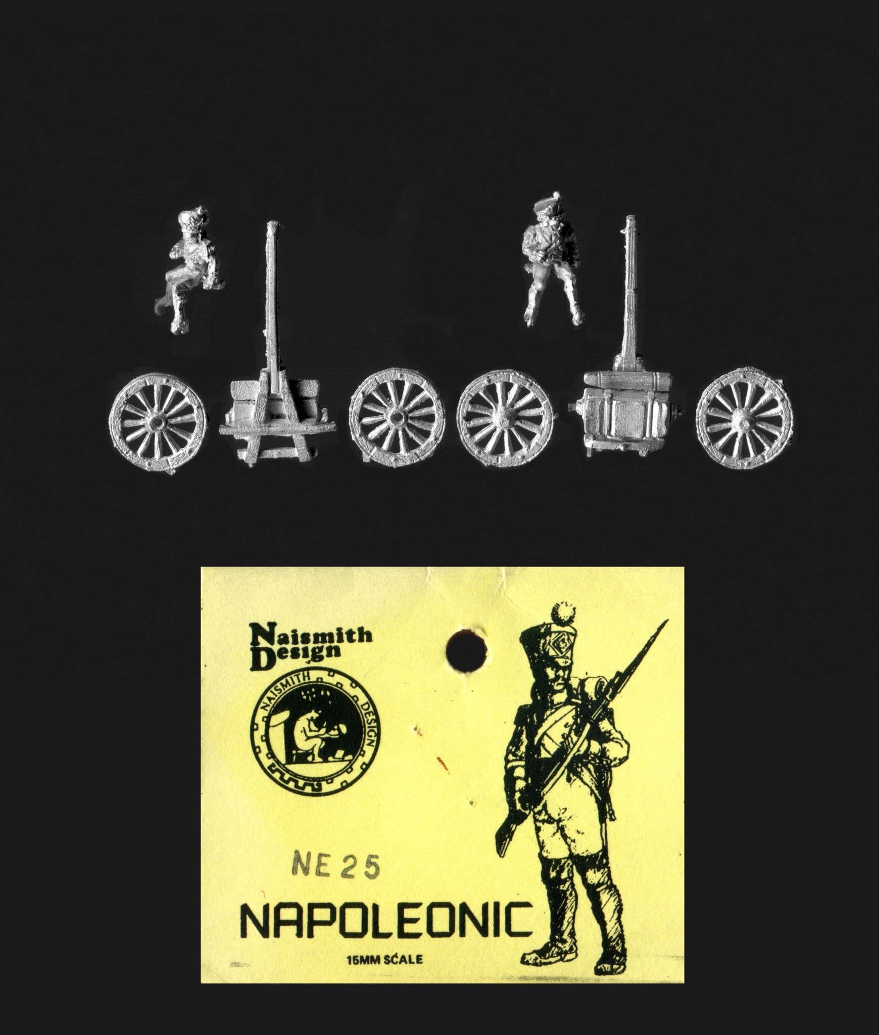 Naismith Design 15mm Napoleonic French NE25 Limbers & Riders 1803-1815 x 2