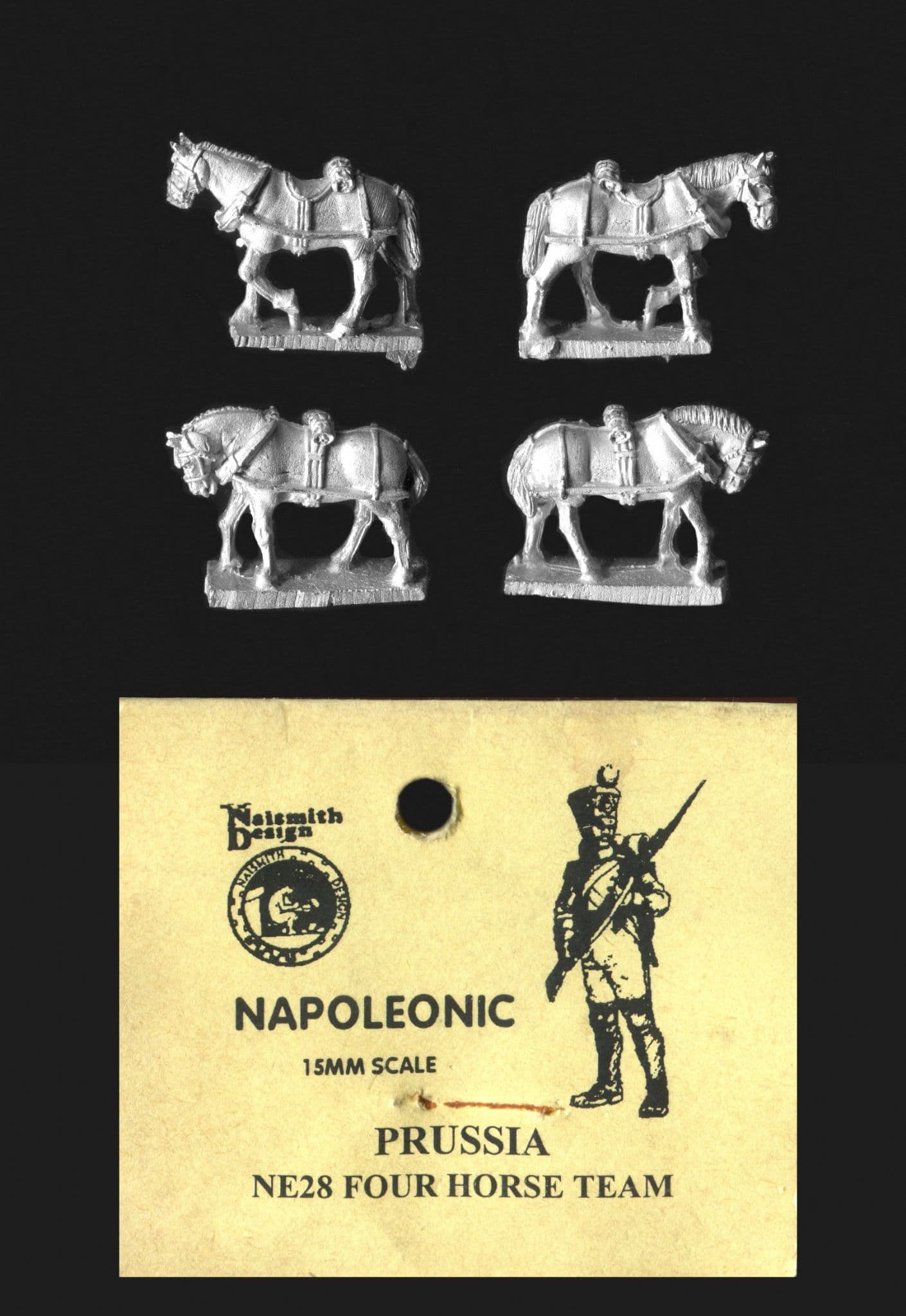 Naismith Design 15mm Napoleonic Prussian NE28 Four-Horse Team