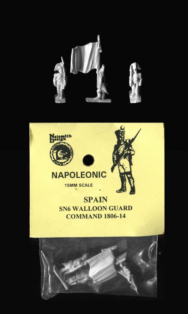 Naismith Design 15mm Napoleonic Spanish SN06 Walloon Guard Command 6