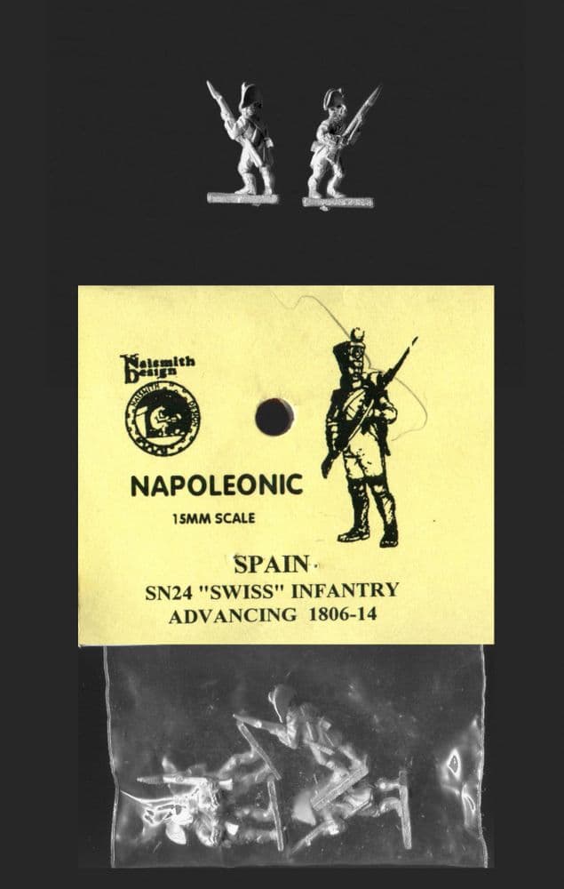 Naismith Design 15mm Napoleonic Spanish SN24 Swiss Infantry Advancing ...