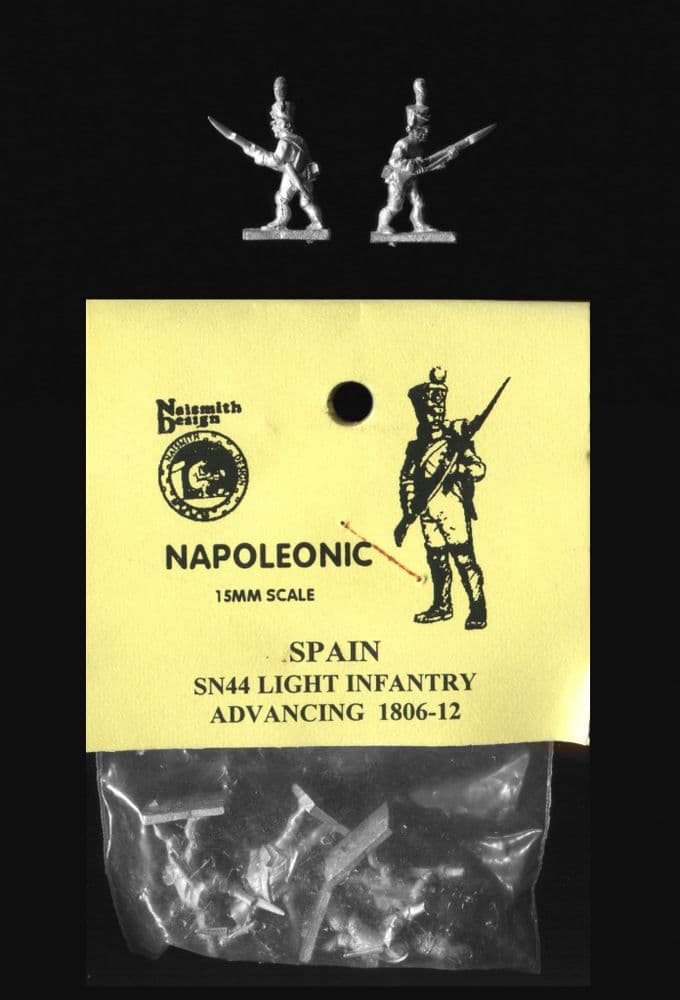Naismith Design 15mm Napoleonic Spanish SN44 Light Infantry Advancing ...