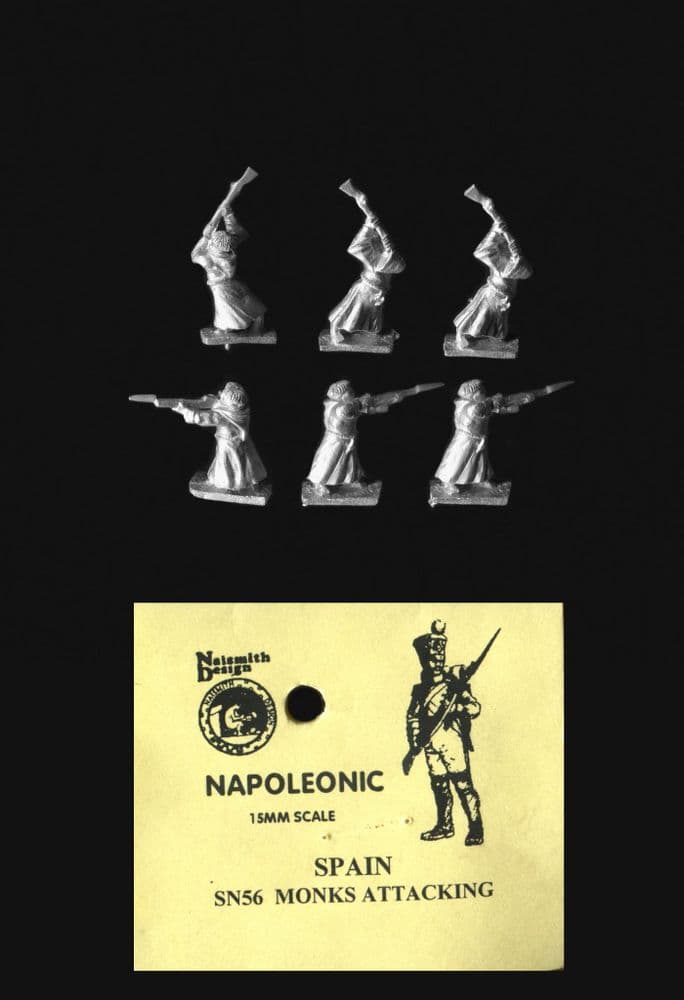 Naismith Design 15mm Napoleonic Spanish SN56 Monks Attacking 6
