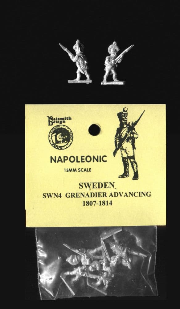 Naismith Design 15mm Napoleonic Swedish SWN04 Grenadier Advancing 1807 ...