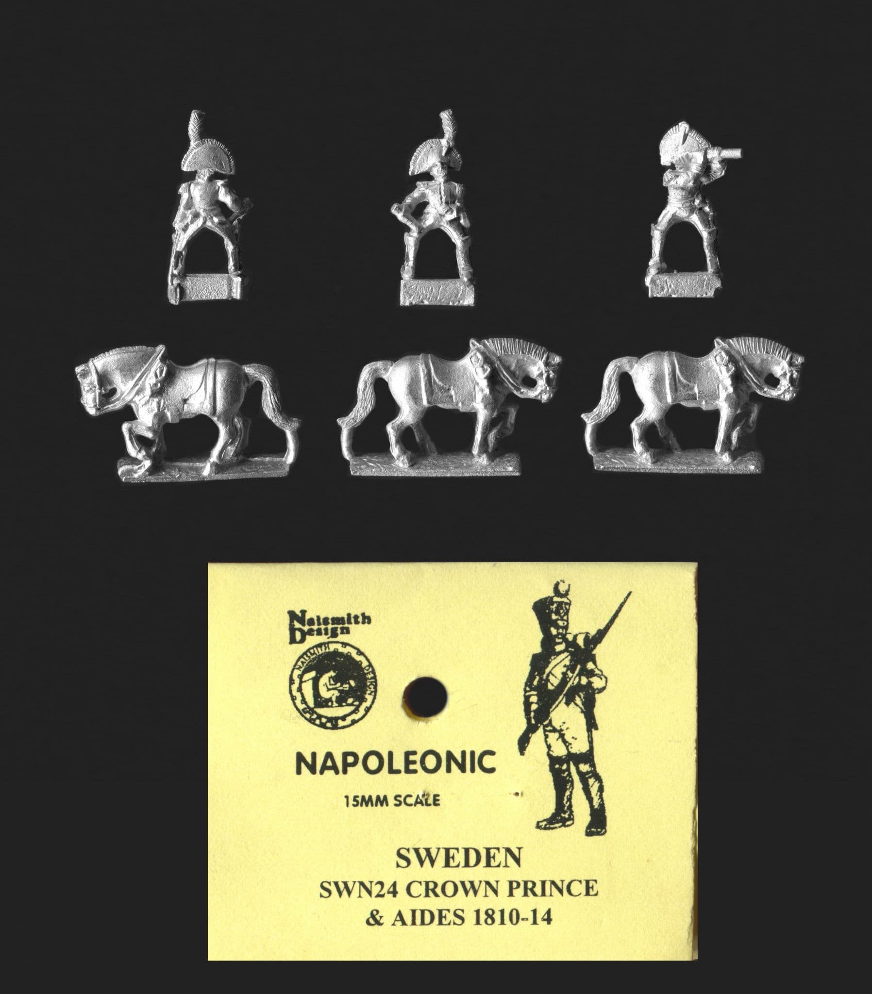 Naismith Design 15mm Napoleonic Swedish SWN24 Crown Prince & Aides 1810 ...