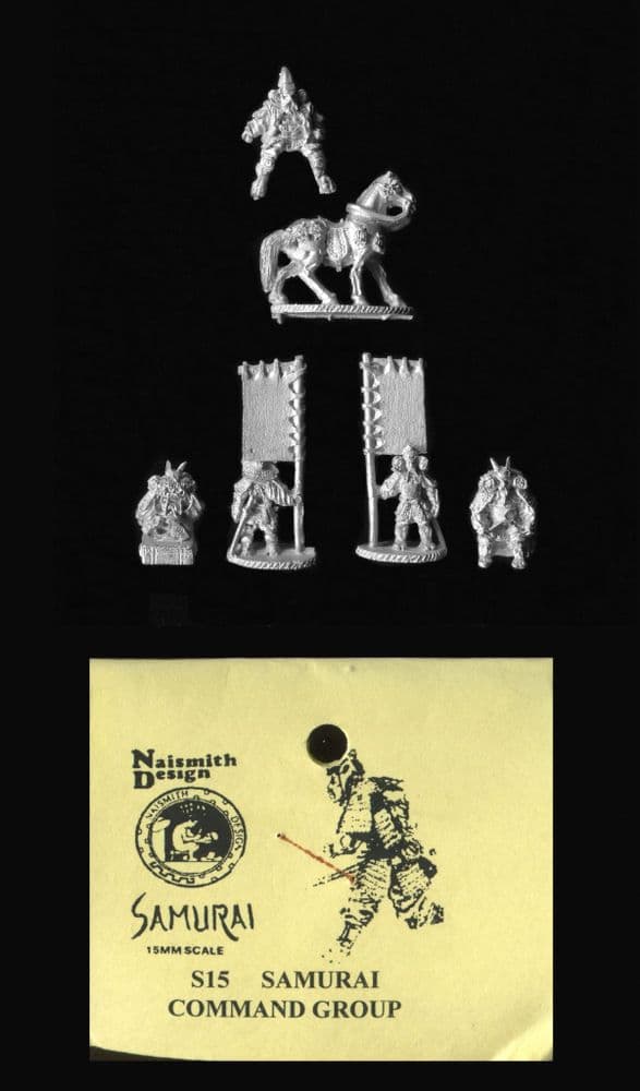 Naismith Design 15mm Samurai Range S15 Samurai Command Group 5 models