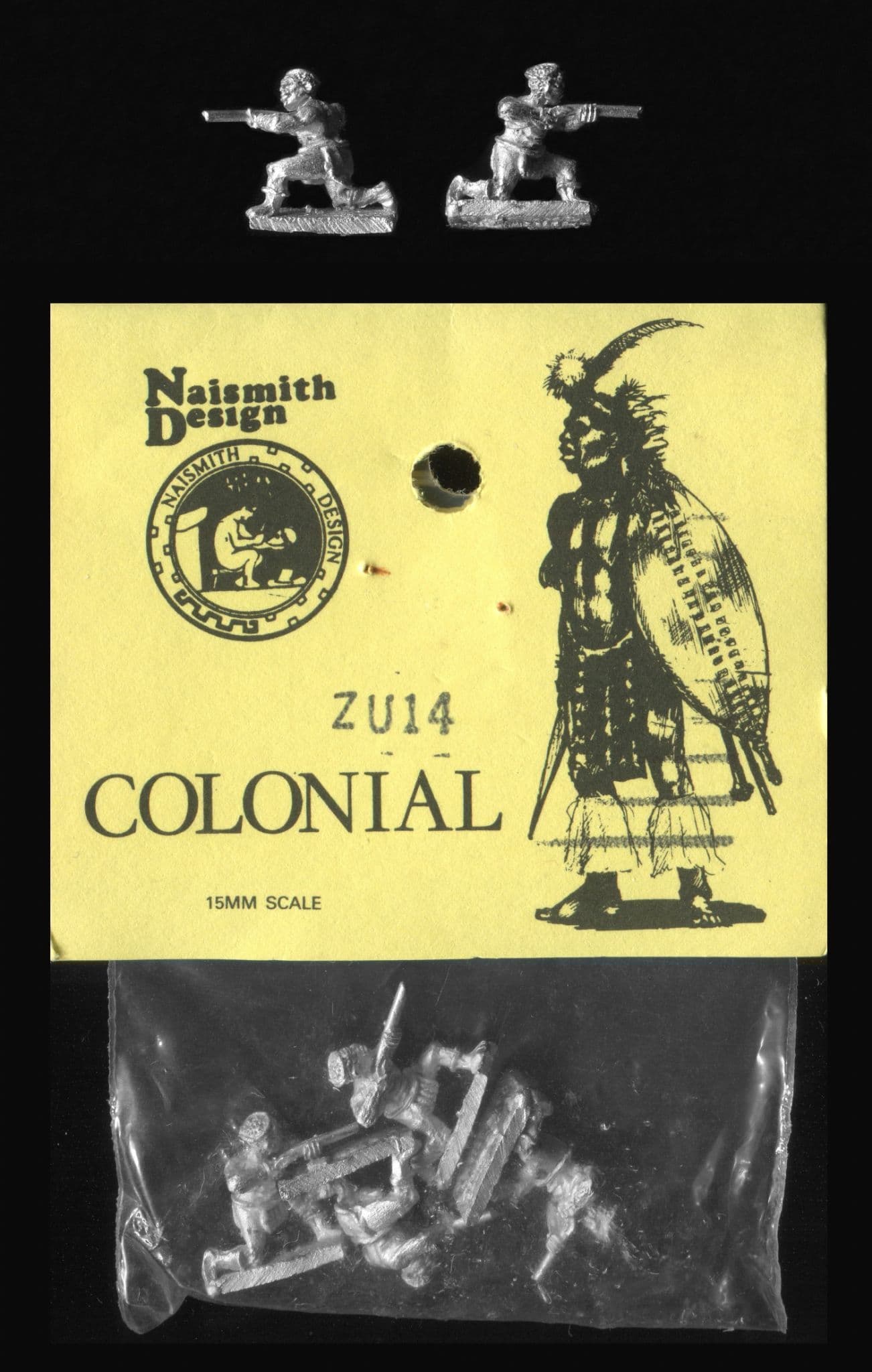 Naismith Design 15mm Zulu Wars 1879 ZU14 Zulu Kneeling Firing Rifle 6