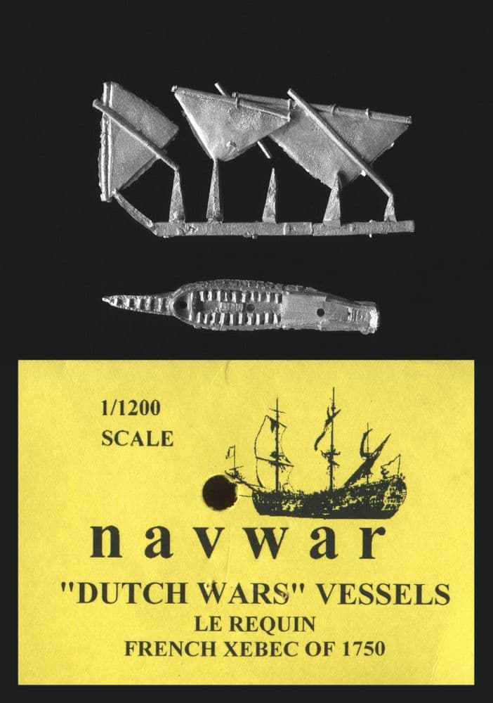 Navwar 1/1200 17th/18th Century DUF05 French Ship Le Requin Xebec of 1750