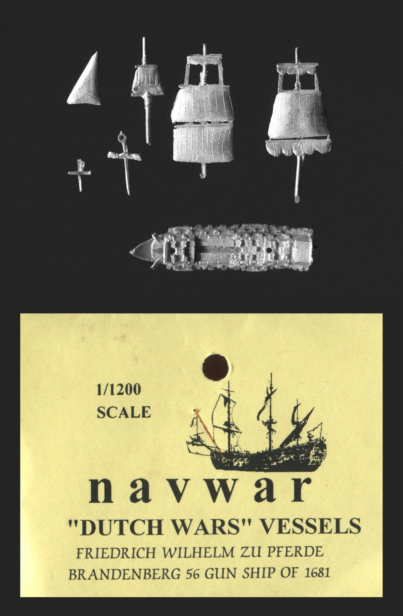 Navwar 1/1200 17th/18th Century DUG04 Brandenburg Ship Friedrich ...