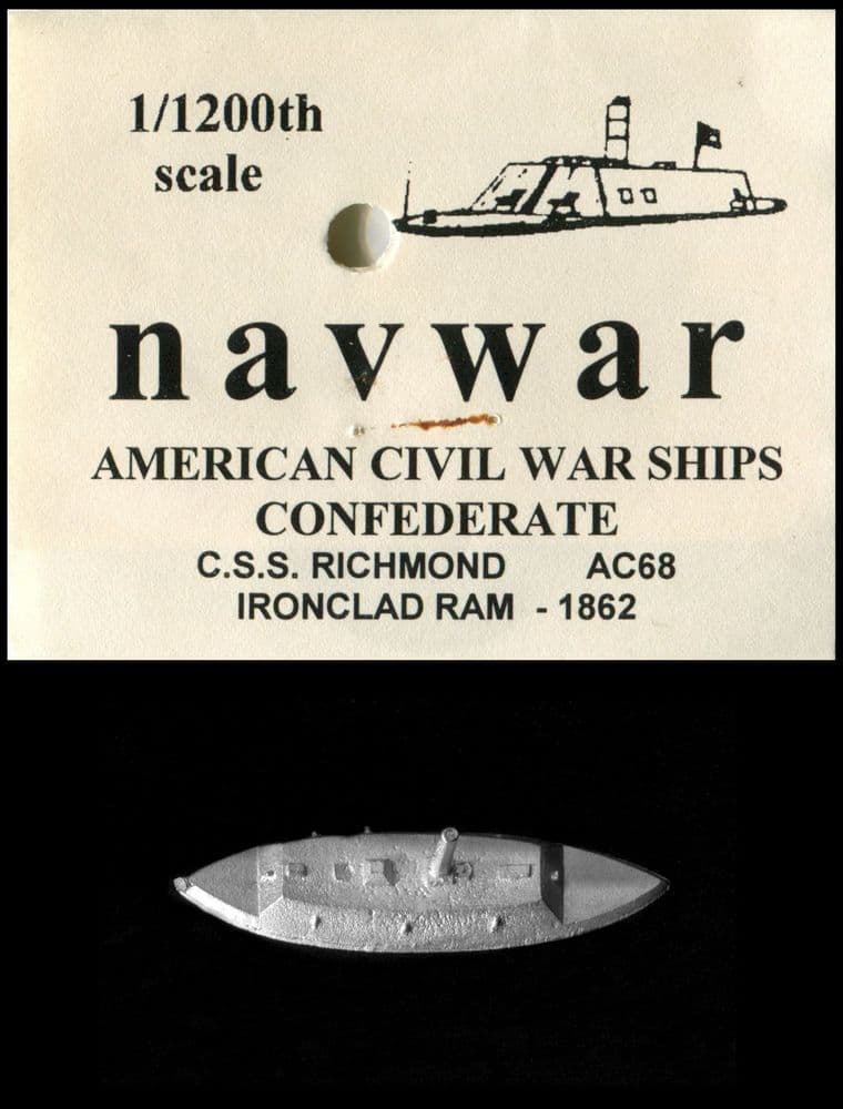 Navwar 1/1200 ACW Naval AC68 CSS Richmond Ironclad Ram