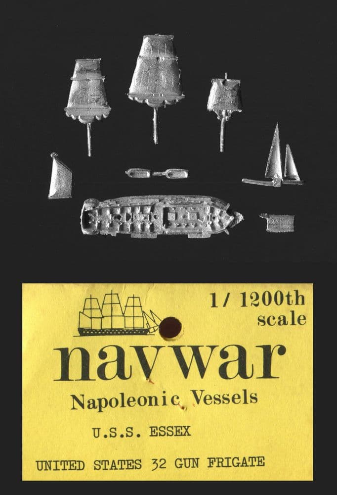Navwar 1/1200 Napoleonic Ships America USS Essex 32 gun Frigate x1