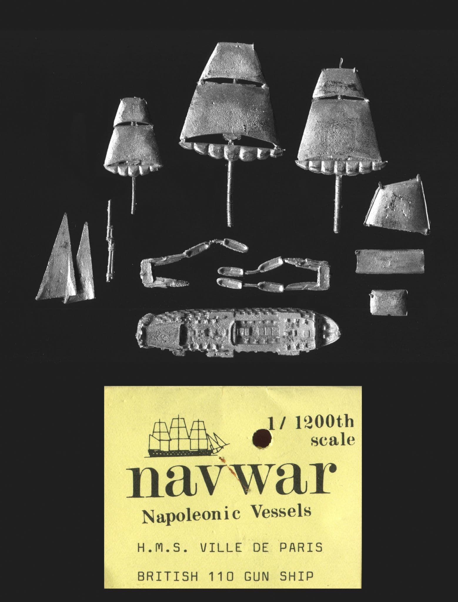 Navwar 1/1200 Napoleonic Ships British HMS Ville de Paris 110gun 1st ...
