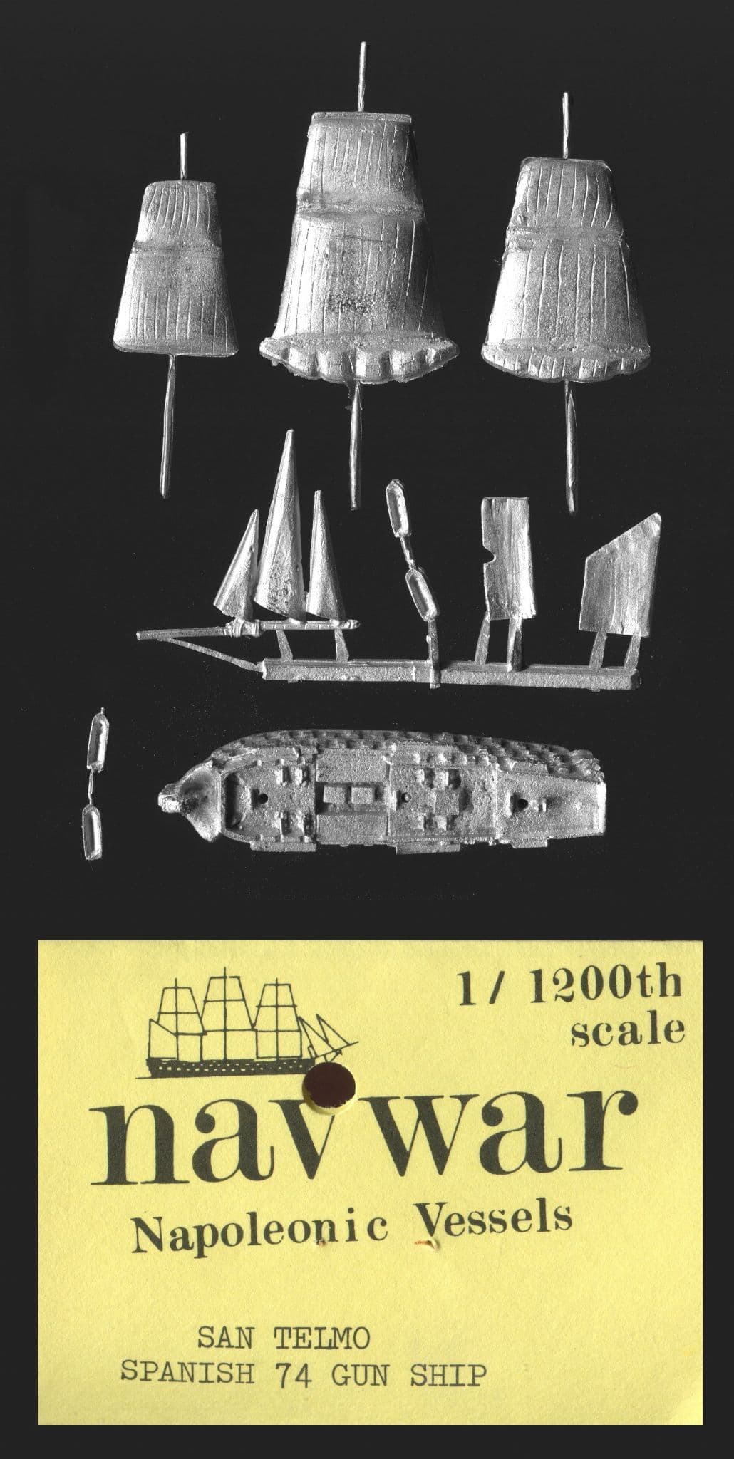 Navwar 1/1200 Napoleonic Ships Spanish San Telmo 74 gun Ship of the ...