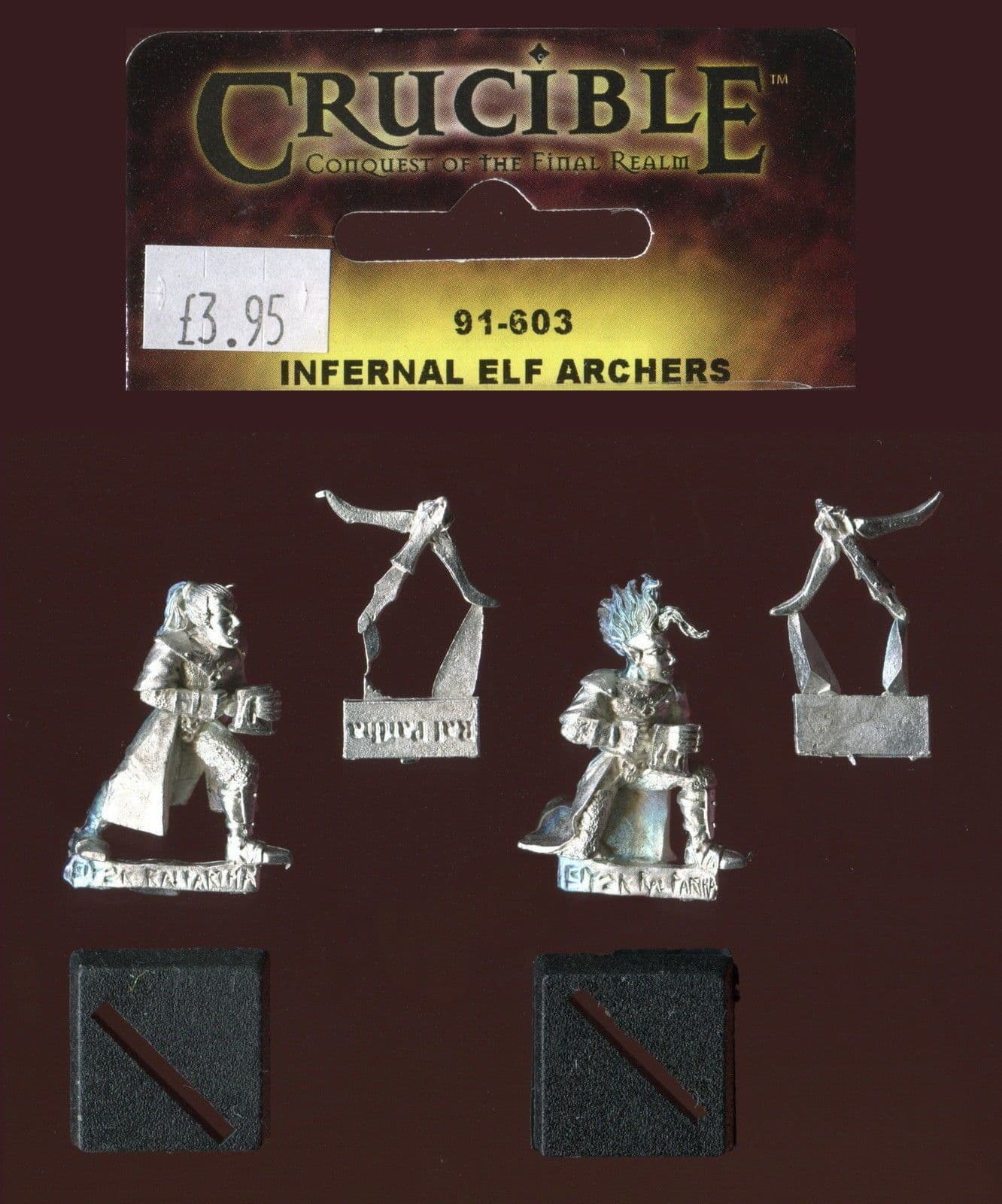Ral Partha 25mm Crucible 91-603 Infernal Elf Archers x 2