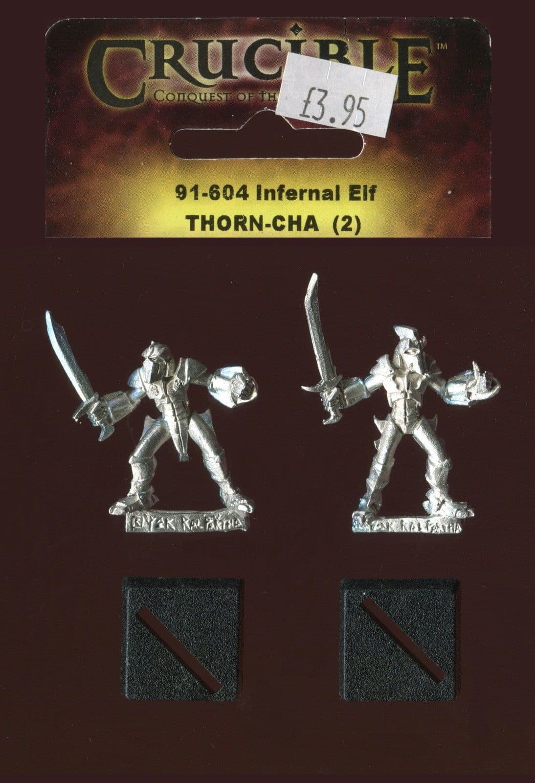 Ral Partha 25mm Crucible 91-604 Infernal Elf Thorn-Cha x 2