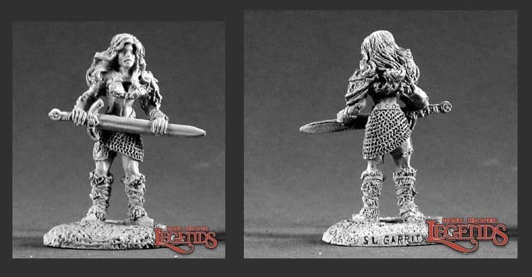 Reaper Miniatures 25mm/28mm Fantasy 02201 Nadia of the Blade Fighter 1