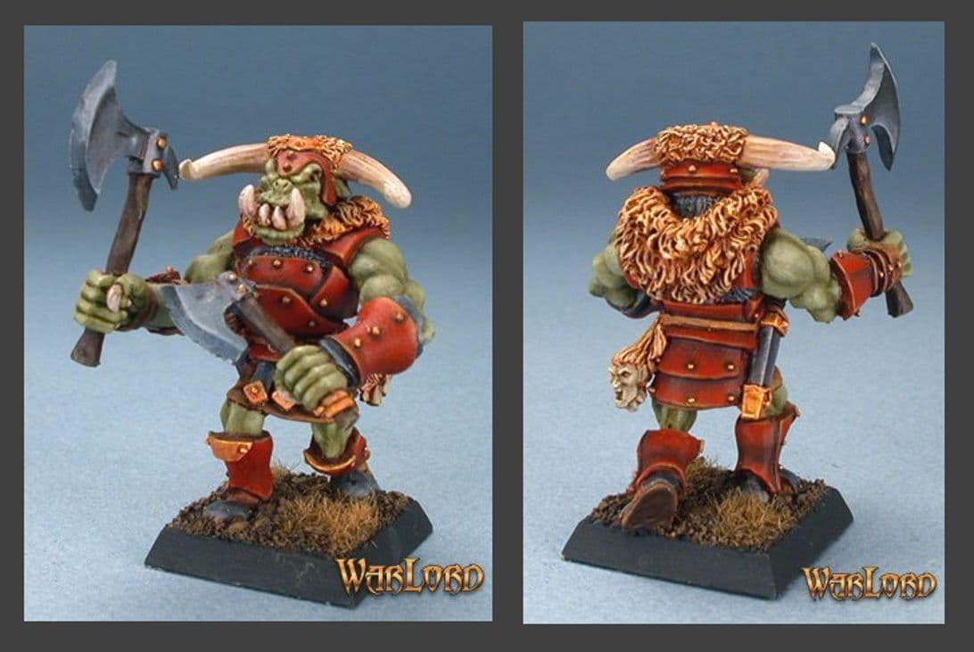 Reaper Miniatures 25mm/28mm Fantasy 14049 Narg Bloodtusk Bull Orc Warboss