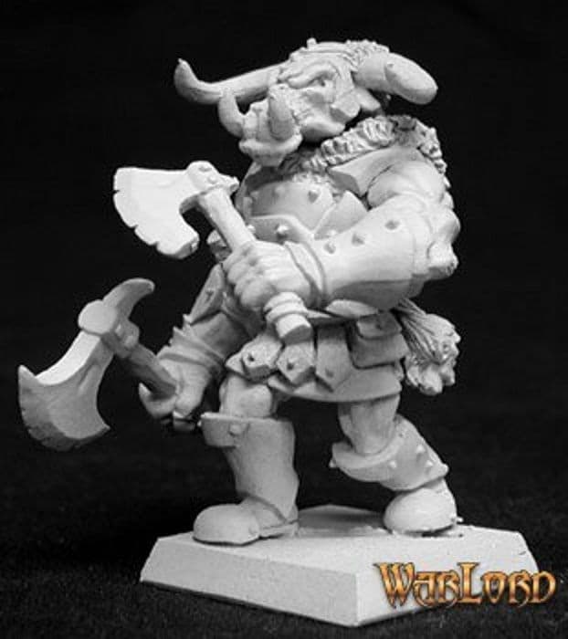 Reaper Miniatures 25mm/28mm Fantasy 14049 Narg Bloodtusk Bull Orc Warboss