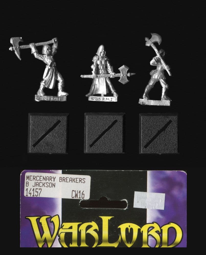 Reaper Miniatures 25mm/28mm Fantasy 14157 Mercenary Axemen 3 diff figs