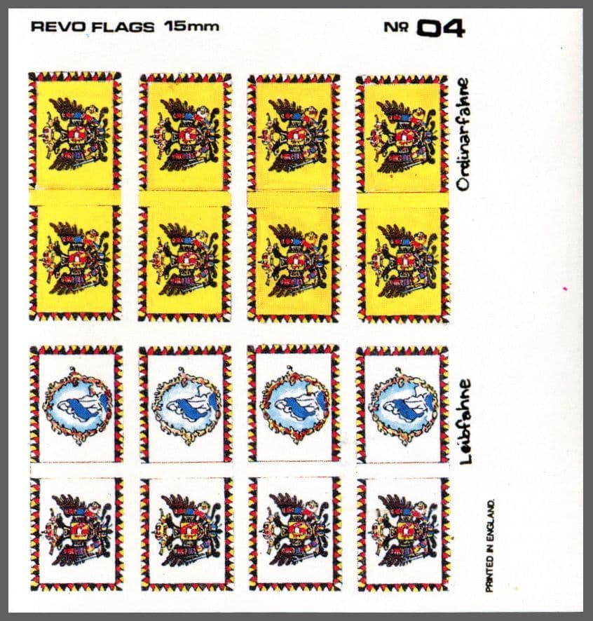 Revo Flags 15mm No 04 Napoleonic Austrian Infantry 1806-1815