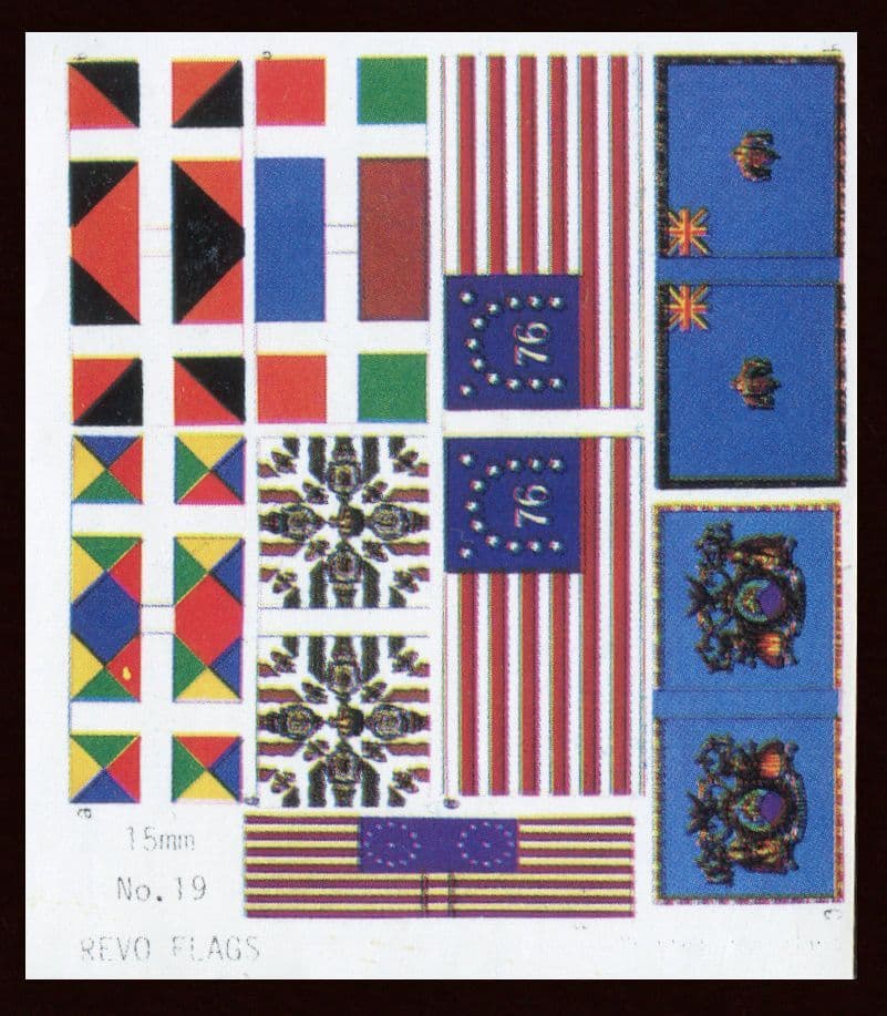 Revo Flags 15mm No 19 American War of Independence France & America