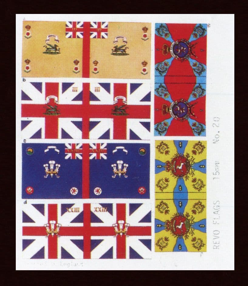 Revo Flags 15mm No 20 American War of Independence Britain & Allies