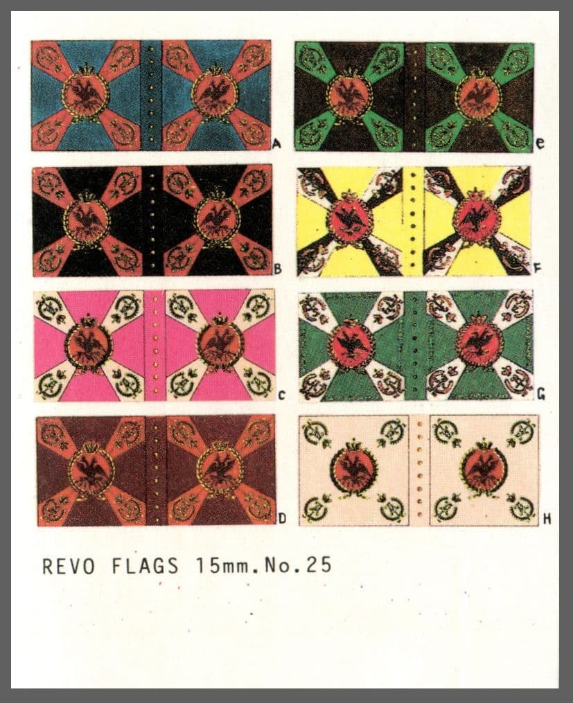 Revo Flags 15mm No 25 Napoleonic Russian Infantry 1803-1812