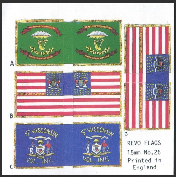 Revo Flags 15mm No 26 ACW Union Infantry