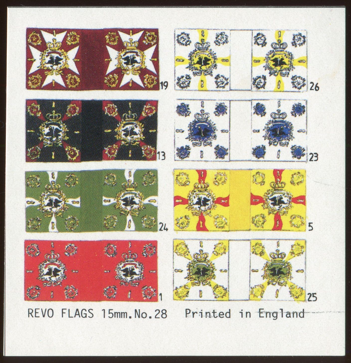 Revo Flags 15mm No 28 Seven Years War Prussia