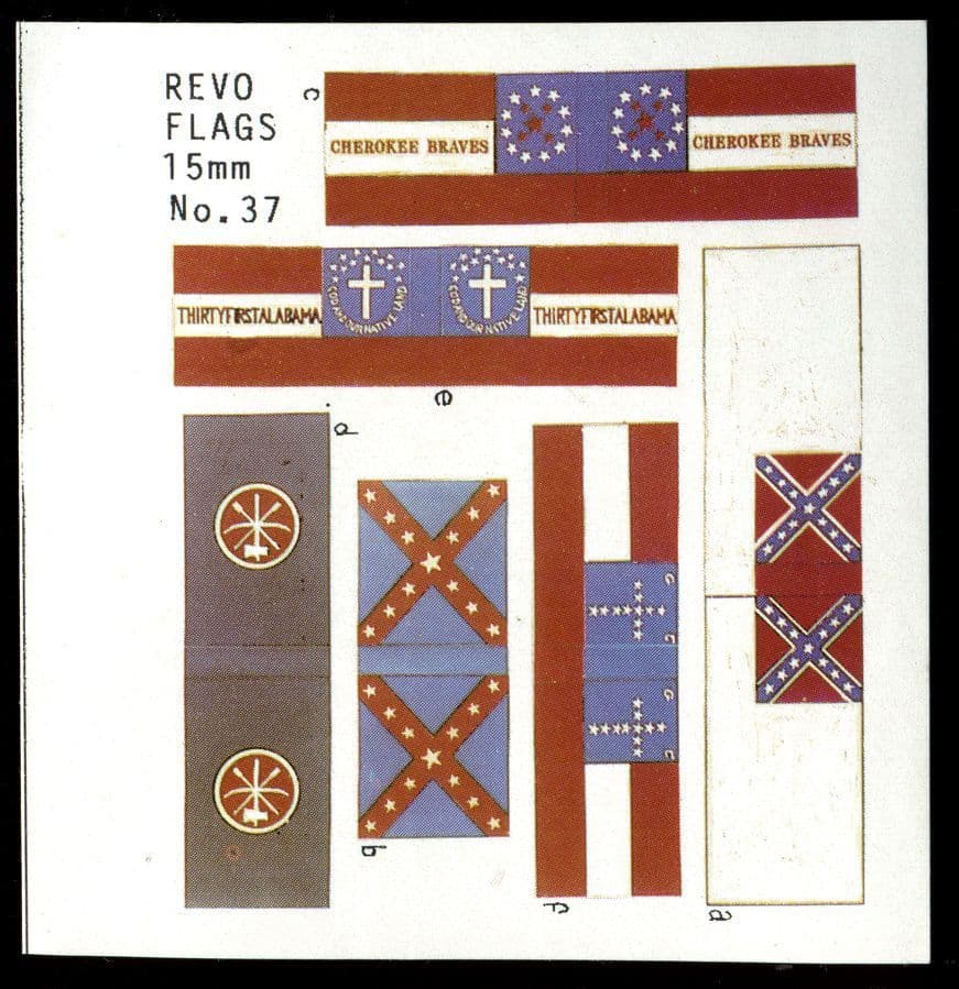 Revo Flags 15mm No 37 ACW Confederate Infantry