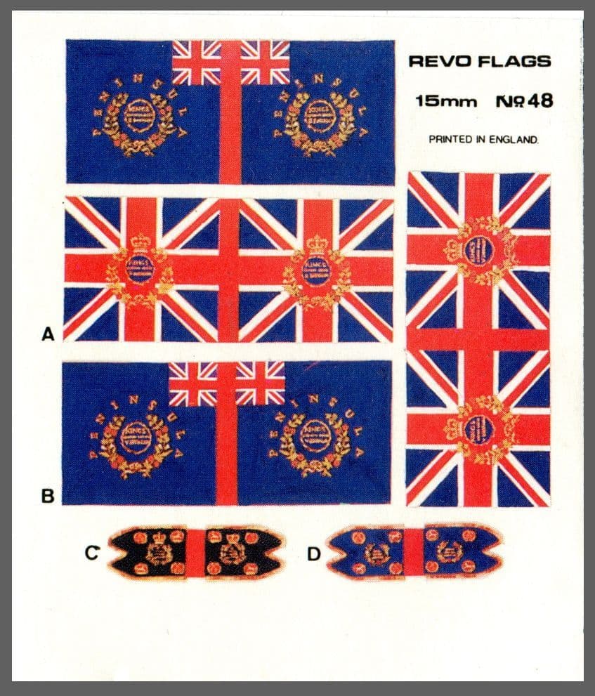 Revo Flags 15mm No 48 Napoleonic Kings German Legion 1805-1815