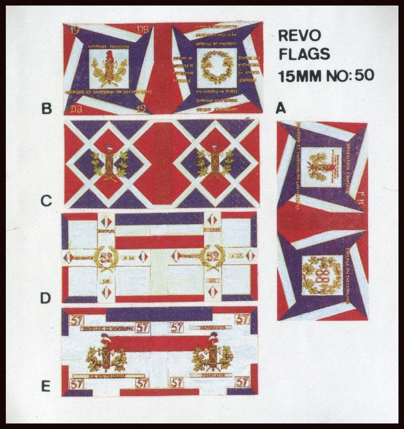 Revo Flags 15mm No 50 Napoleonic French 1792-1804