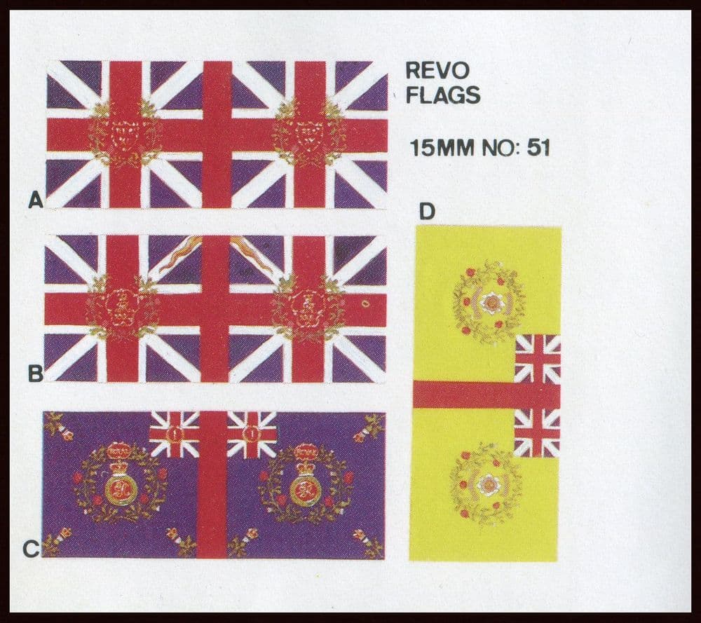Revo Flags 15mm No 51 Napoleonic British Infantry 1790-1800