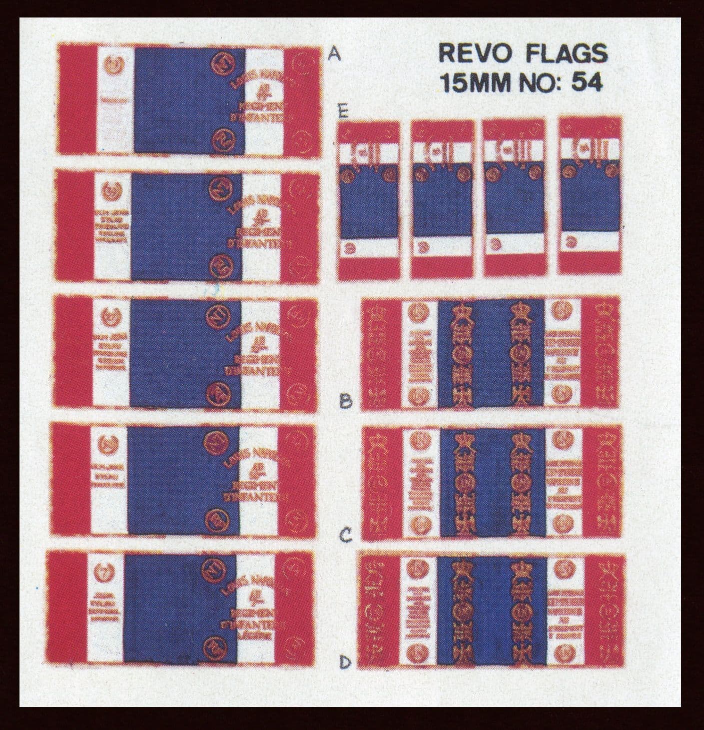 Revo Flags 15mm No 54 Crimean War 1853-1856 French