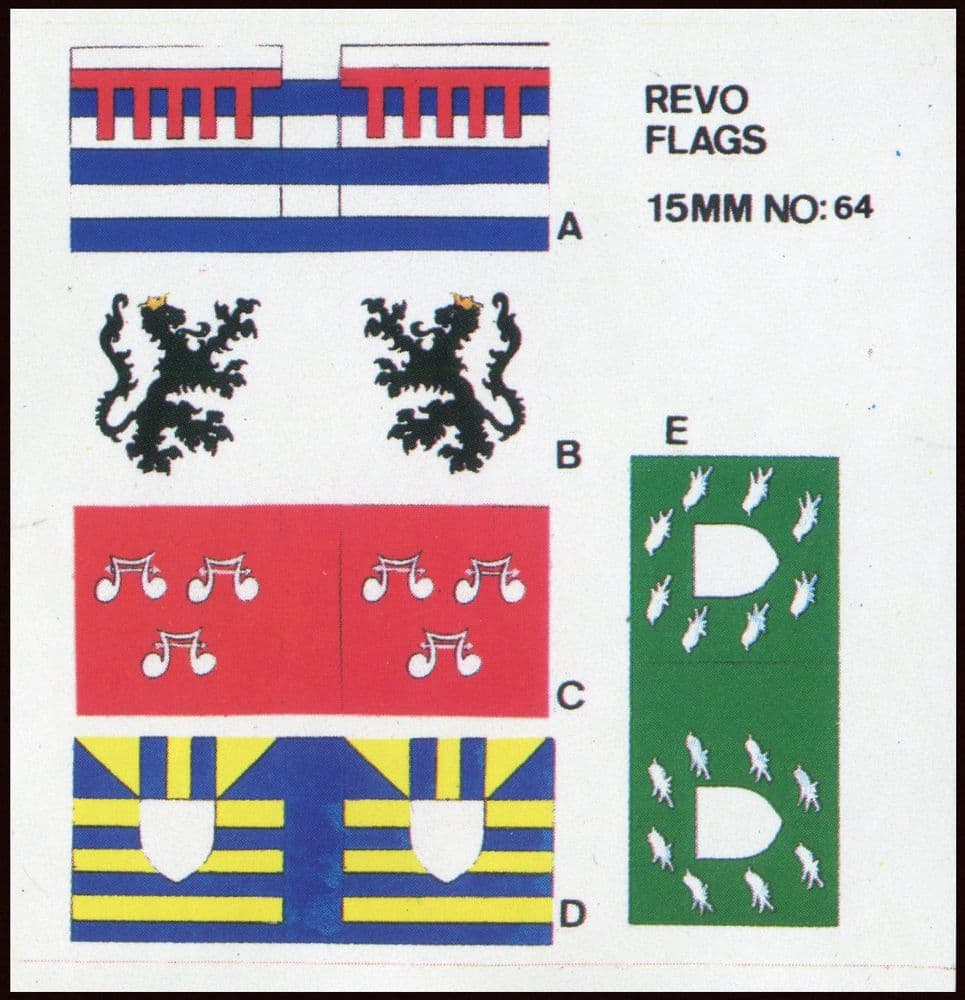 Revo Flags 15mm No 64 Hundred Years War Banners England