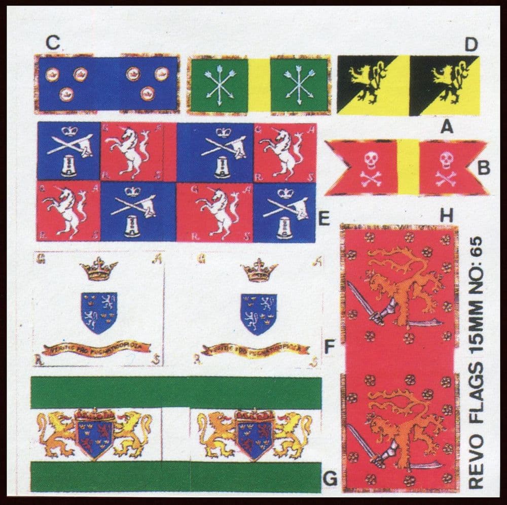 Revo Flags 15mm No 65 Thirty Years War Protestant Sweden