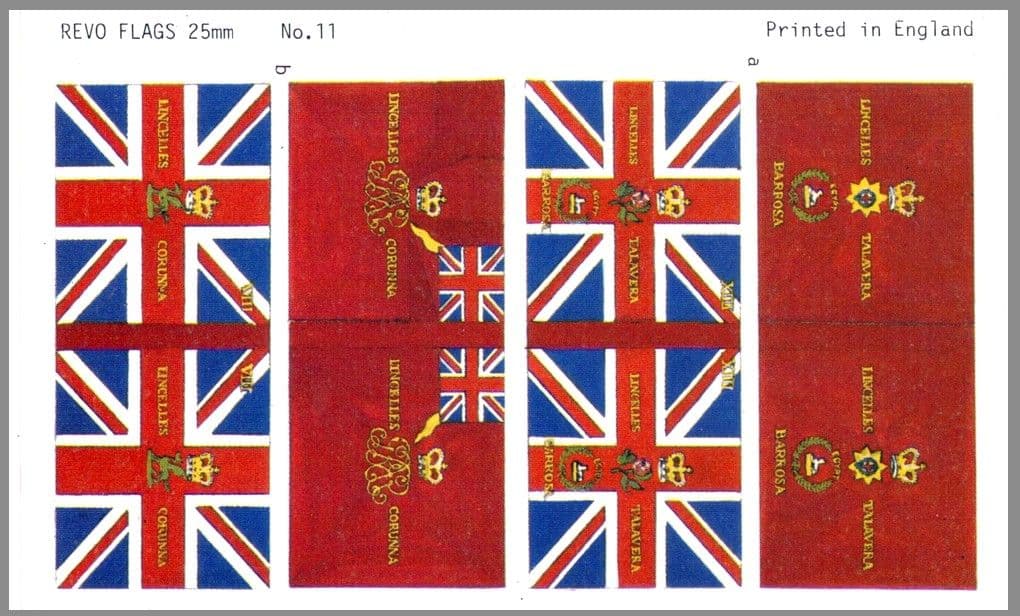 Revo Flags 25mm No 11 Napoleonic British Foot Guards 1815