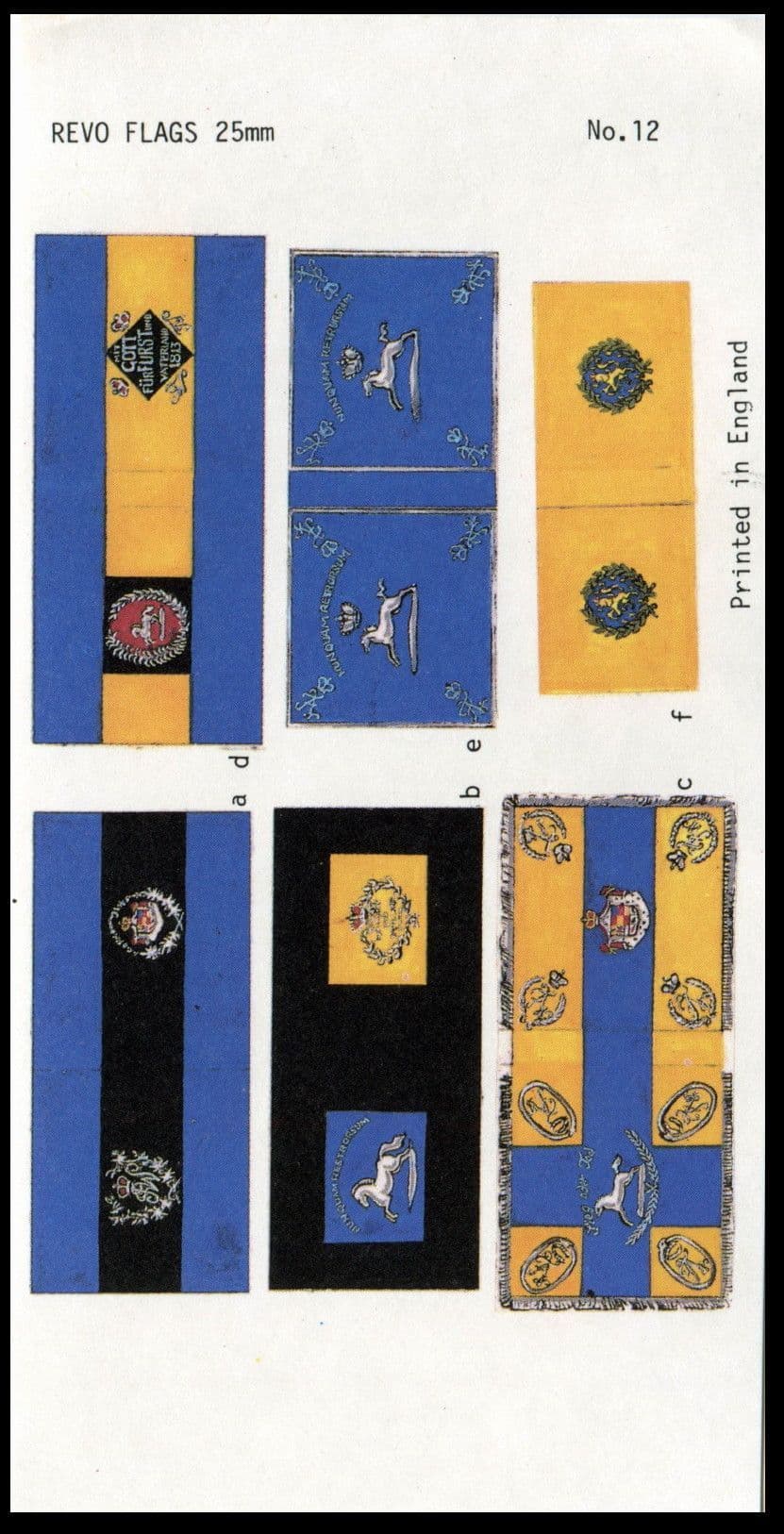 Revo Flags 25mm No 12 Napoleonic Brunswick & Nassau Line Infantry 1815