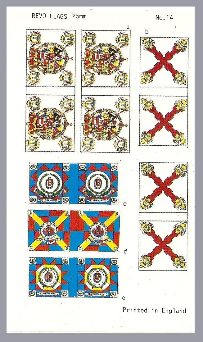 Revo Flags 25mm No 14 Napoleonic Infantry Spain & Portugal
