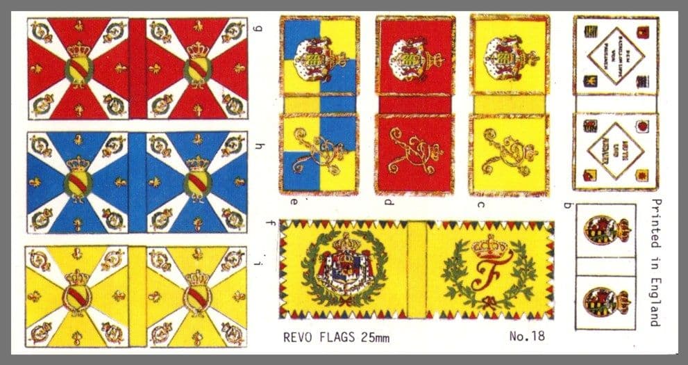 Revo Flags 25mm No 18 Napoleonic German States Infantry