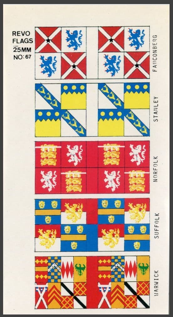 Revo Flags 25mm No 67 Wars of the Roses Banners