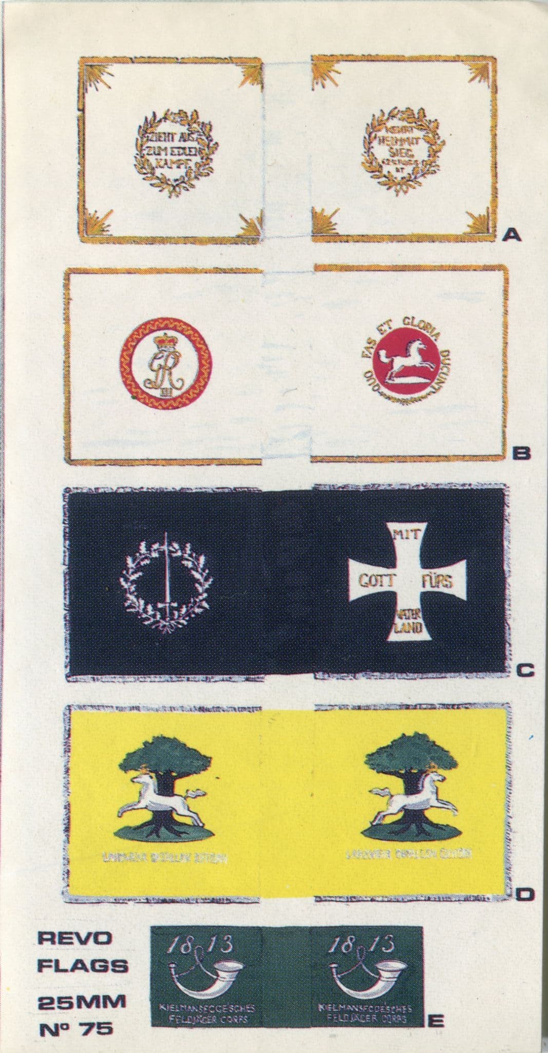 Revo Flags 25mm No 75 Napoleonic Hanoverian Infantry 1813 1815