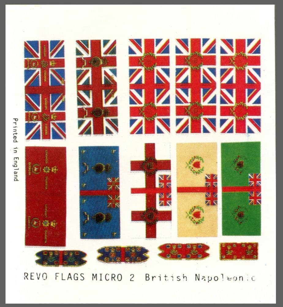 Revo Flags 5mm 1/300 scale Micro 2 Napoleonic British 1812-1815