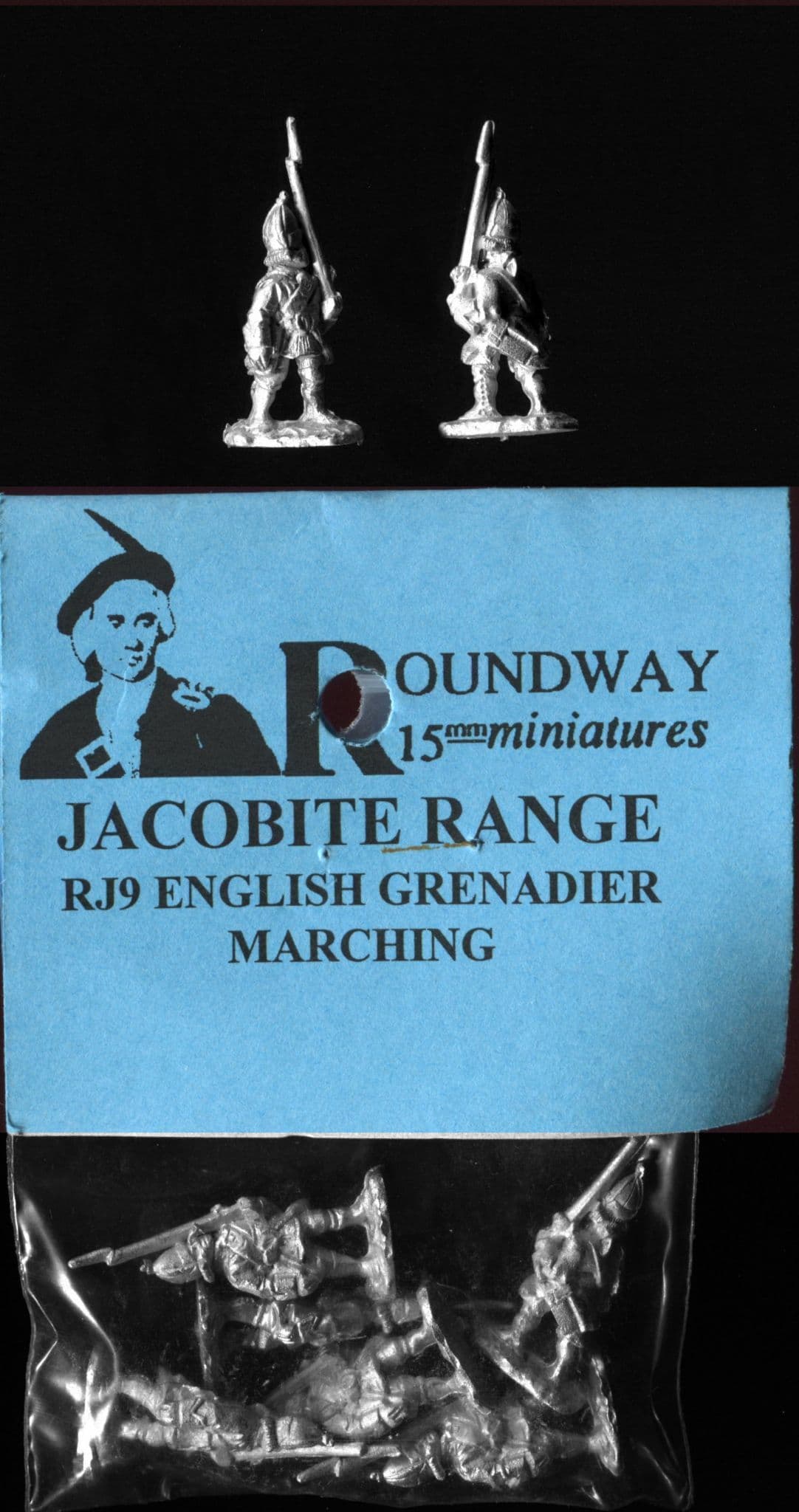 Roundway 15mm Jacobite 1745 RJ09 English Grenadiers Marching x 8