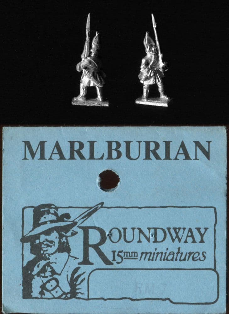 Roundway 15mm Marlburian RM07 British Grenadiers Marching x 7 figs only