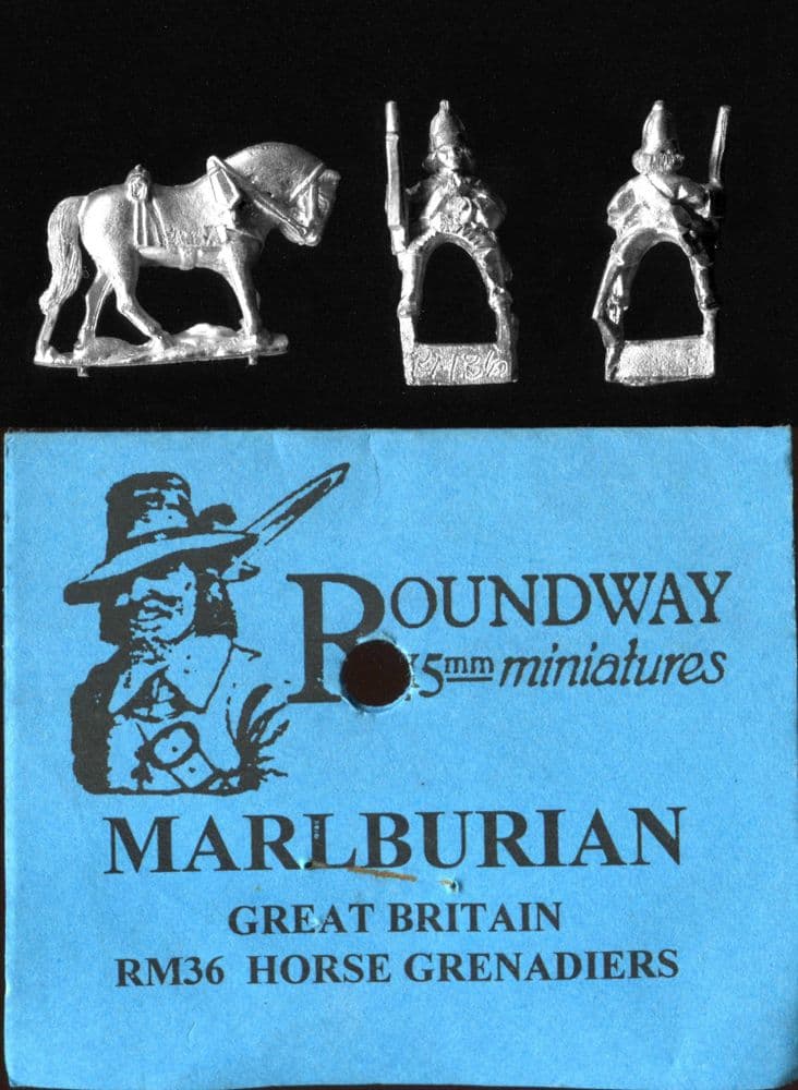Roundway 15mm Marlburian RM36 British Horse Grenadiers x 4