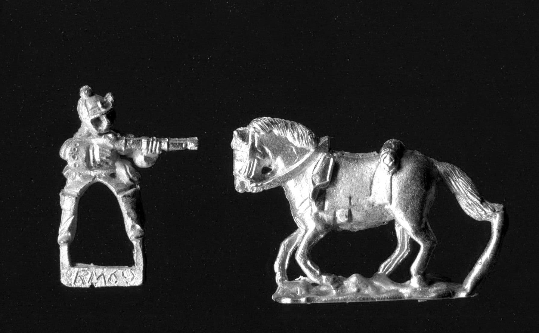 Roundway 15mm Marlburian RM69 Austrian Cuirassier Troopers Firing x 4