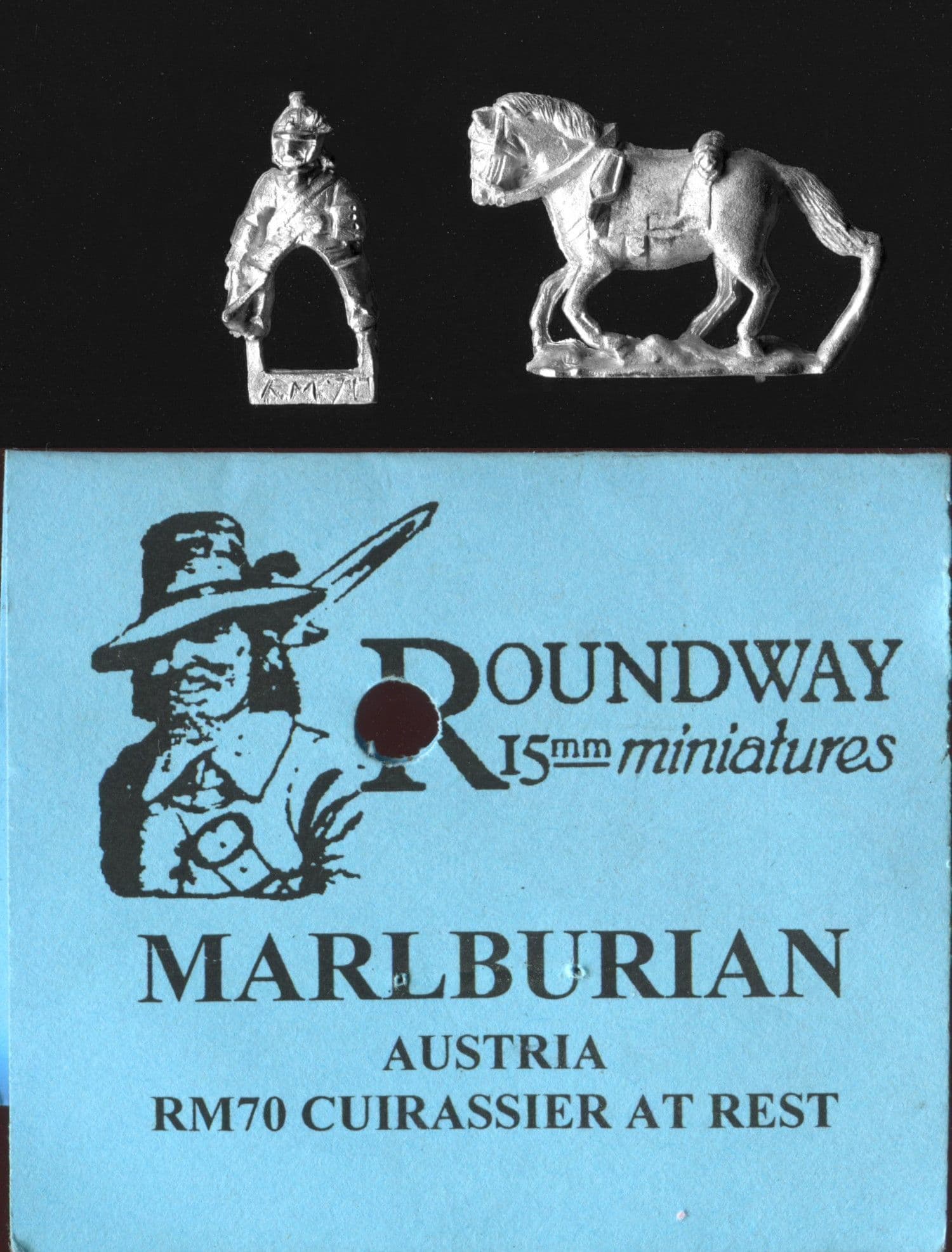 Roundway 15mm Marlburian RM70 Austrian Cuirassier Troopers at Rest x 4